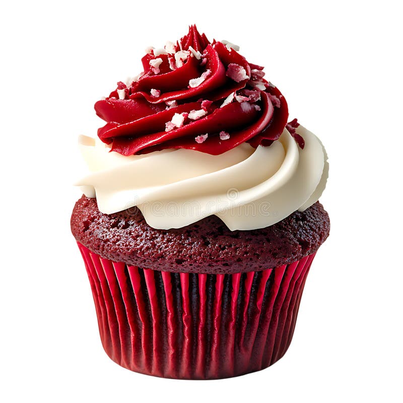 Red Velvet Cupcake for Dessert Bakery and Celebration Projects Stock ...