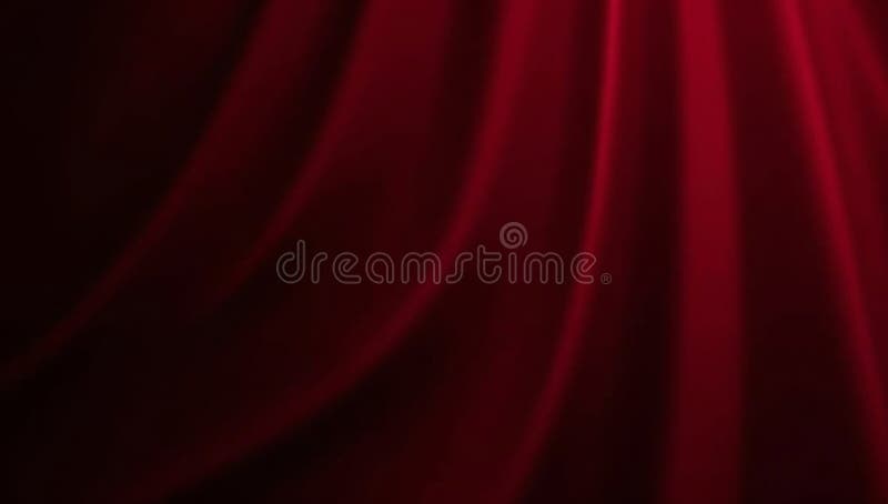 Red Velvet Curtains Draped Elegantly Creating a Luxurious Backdrop ...