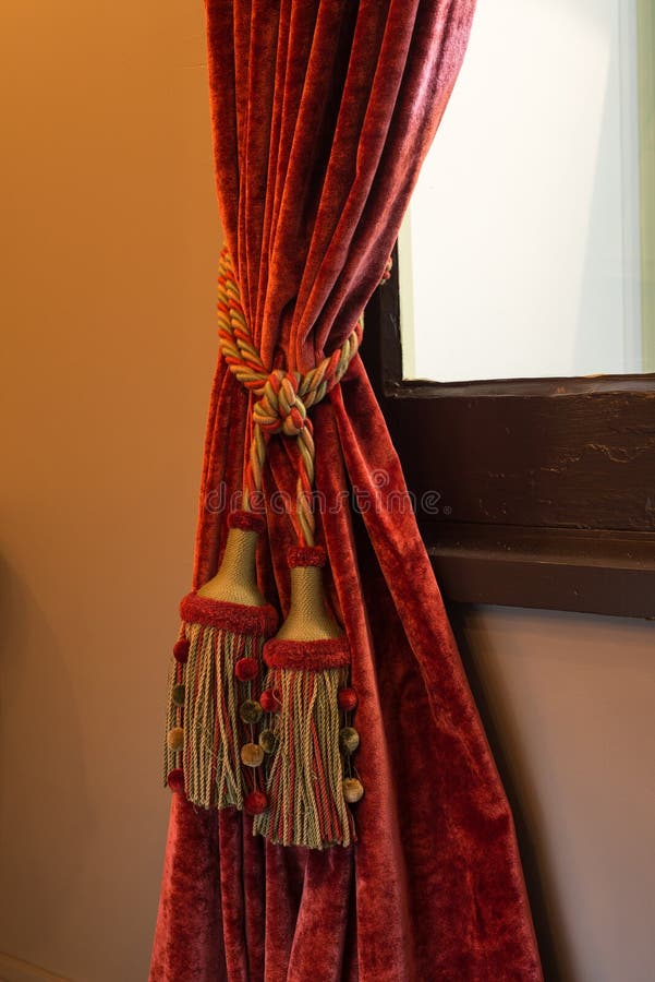 Red Velvet Drapes stock photo. Image of beautiful, classical - 71594450