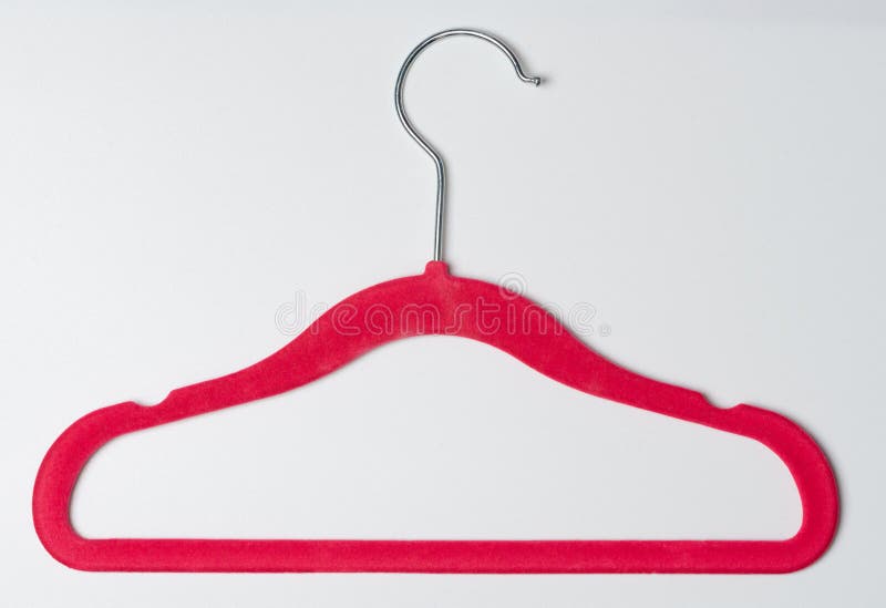 Red velvet hanger stock image. Image of elegance, closet - 255384333