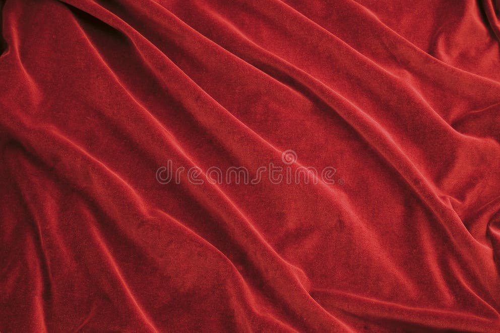 Red Velvet Fabric stock image. Image of ripple, textile - 2257193