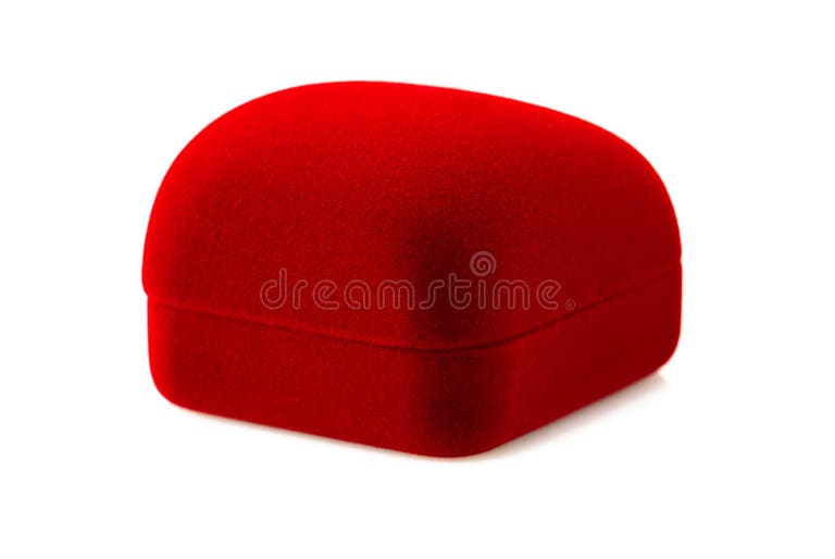 Red velvet gift box stock photo. Image of fashion, gemstone - 16700404