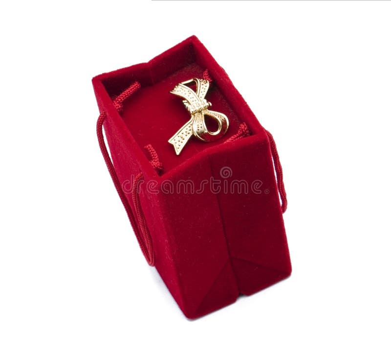 Red velvet gift box stock photo. Image of gold, decor - 17091192
