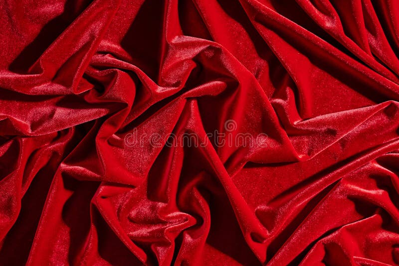 Red Velvet Textile for Background or Texture Stock Photo - Image of ...