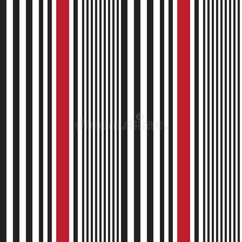 Red Stripe Seamless Pattern Background in Vertical Style Stock Vector ...