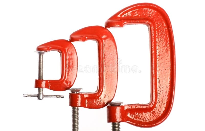 Red vices stock image. Image of isolated, squeeze, metal - 40245283