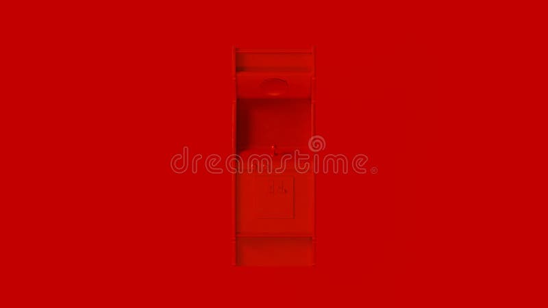Red Vintage Arcade Console stock illustration. Illustration of device ...