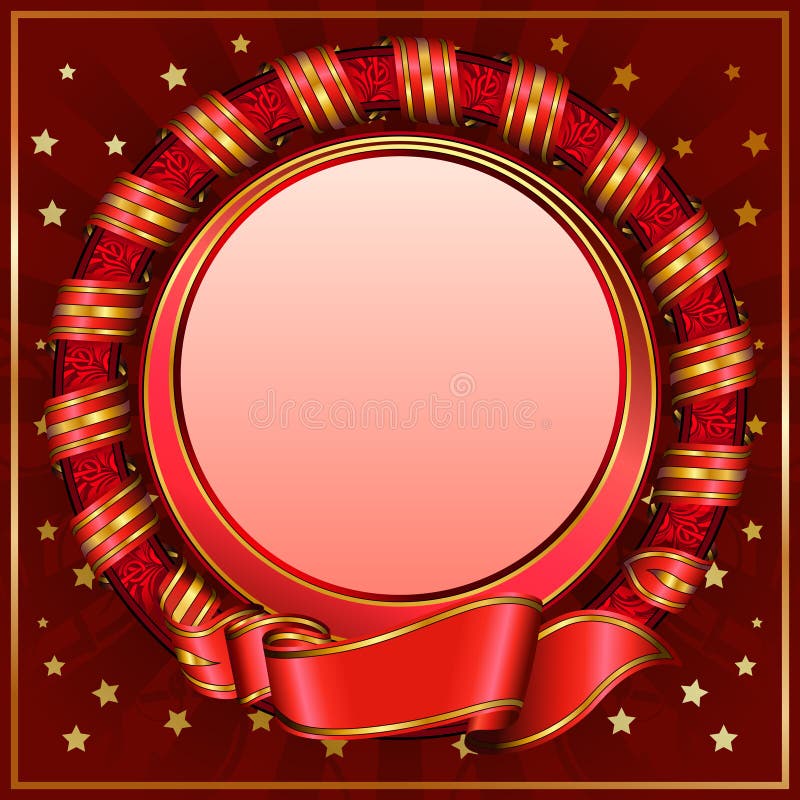 Vintage circle frame stock vector. Illustration of fashion - 8971385