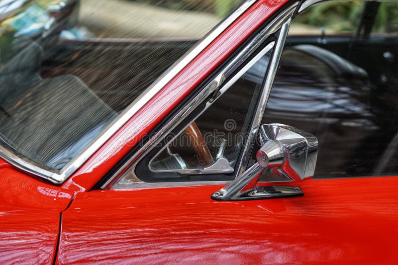 Red Vintage Musclecar at Drop Down Expo in Bucharest Stock Image ...