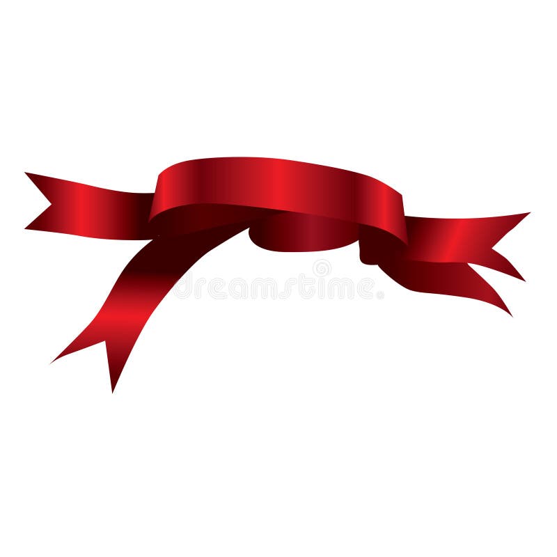 Red vintage ribbon stock vector. Illustration of advertising - 340918176