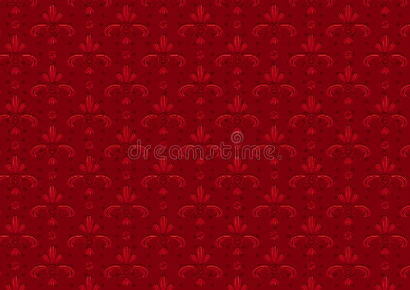 Vintage Pattern with Damask Motifs Stock Vector - Illustration of ...