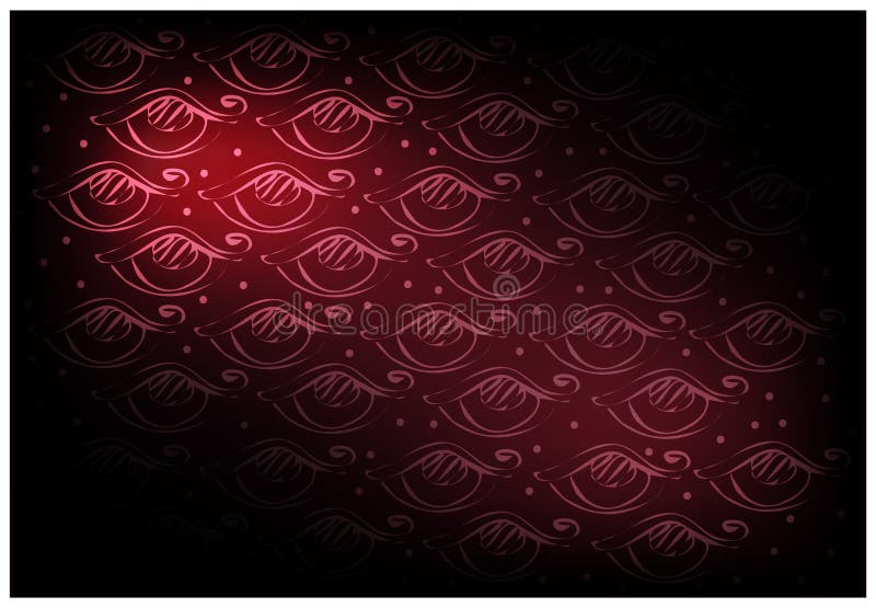 Red Vintage Wallpaper with Abstract Pattern Background Stock Vector ...