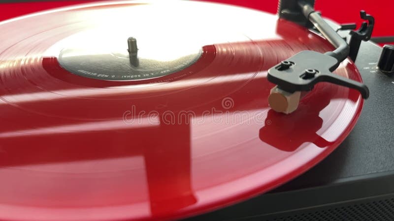 Vinyl player stock footage. Video of stereo, sound, technology - 285237734