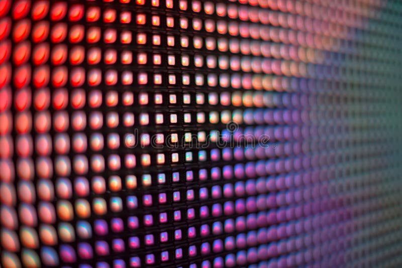 Close Up Of Warm Colored LED SMD Screen Side Stock Image - Image of ...