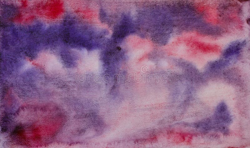 Red Violet Watercolor Abstract Stock Illustration - Illustration of ...