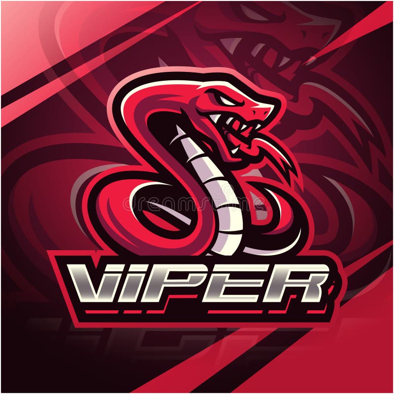 Red Viper Snake Mascot Logo Design Stock Vector - Illustration of logo, number: 273496785