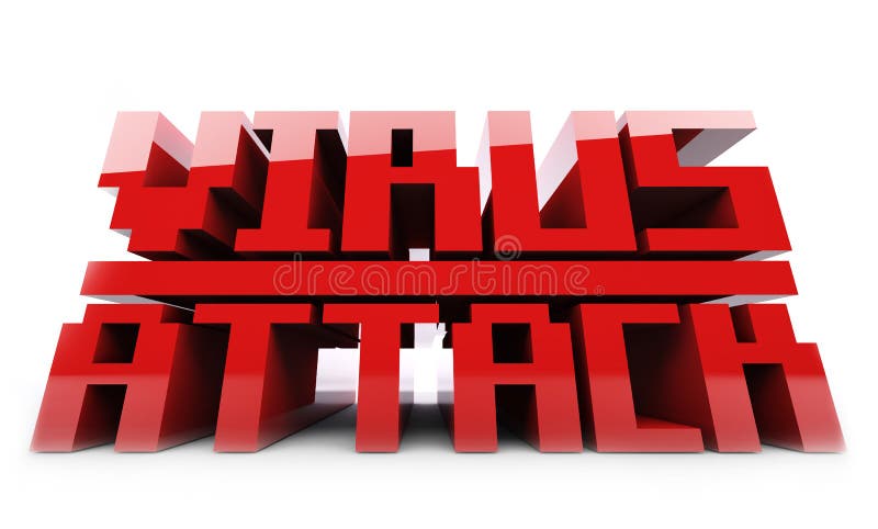 Red Virus Alert word stock illustration. Illustration of security ...