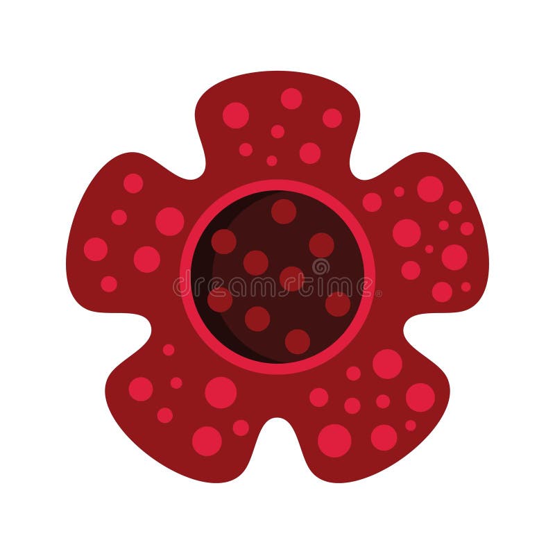 Red Virus Cell Spreading Showing Infection Risk Stock Illustration ...