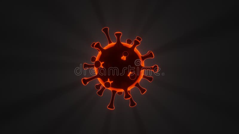 Red Virus Cells Background. Coronavirus Pandemic Concept. 3D Rendered ...