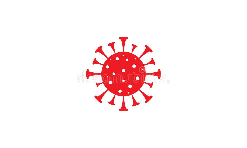 Red Virus Covid Logo Vector Symbol Icon Design Graphic Illustration ...