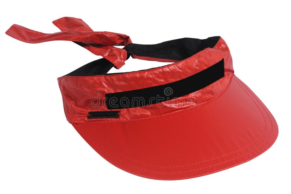Red visor stock photo. Image of accessory, protection - 28106532