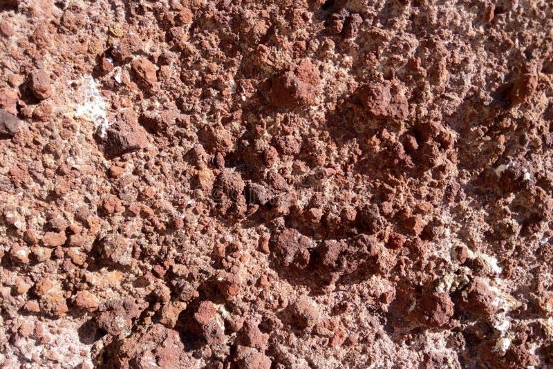 Red Volcanic Earth. Ground Background, Texture, Volcanic. Stock Photo ...
