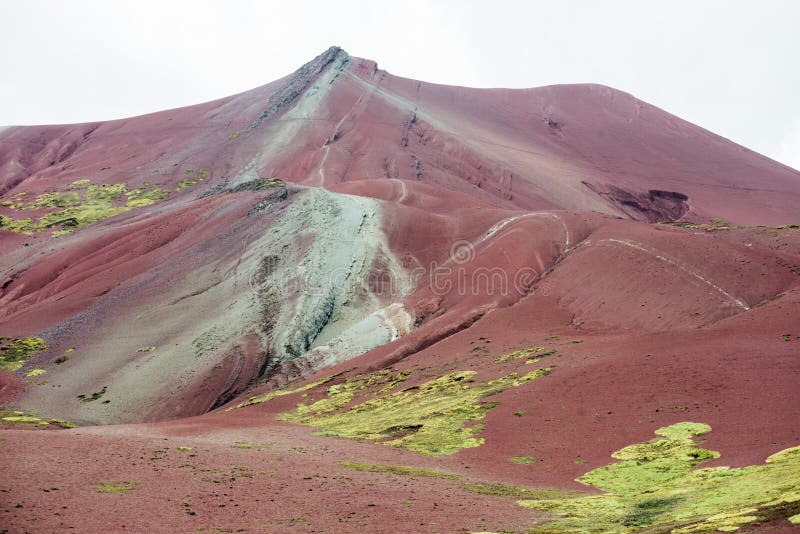 Red volcanic land stock image. Image of peru, color - 204196547