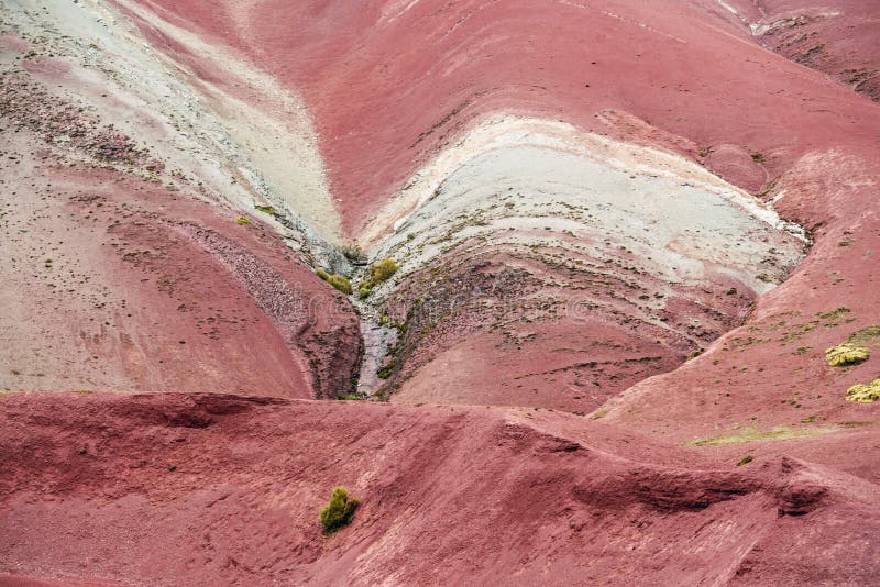 Red volcanic land stock image. Image of peru, color - 204196547