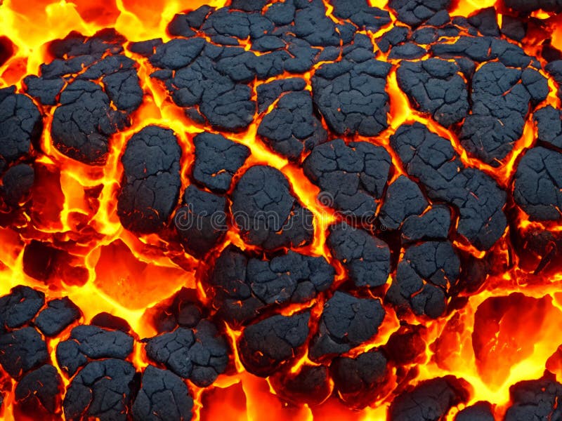 Red Volcanic Lava Texture Background Stock Illustration - Illustration ...