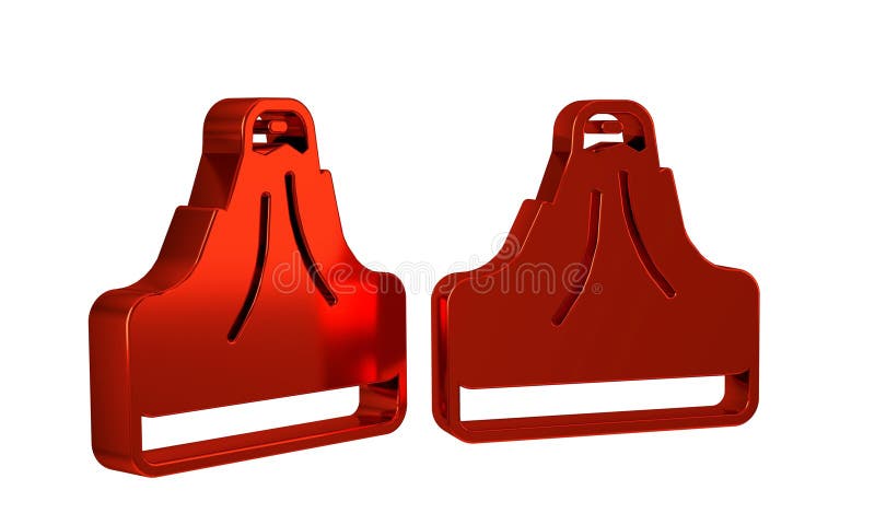 Red Volcano Icon Isolated on Transparent Background. Stock Illustration ...