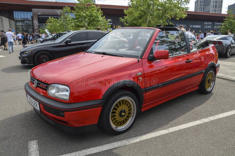 Red Volkswagen Golf 3rd Generation Cabrio (Type 1E) Stylish and ...