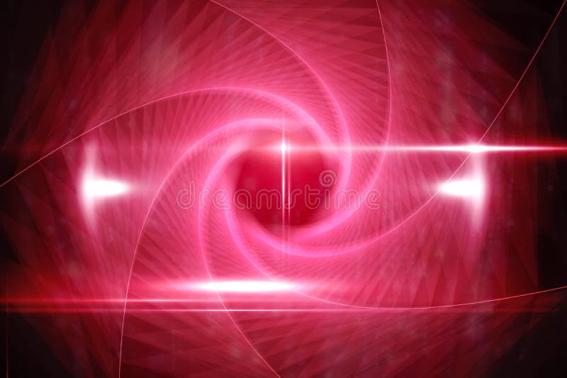 Red vortex design on black stock illustration. Illustration of digital ...