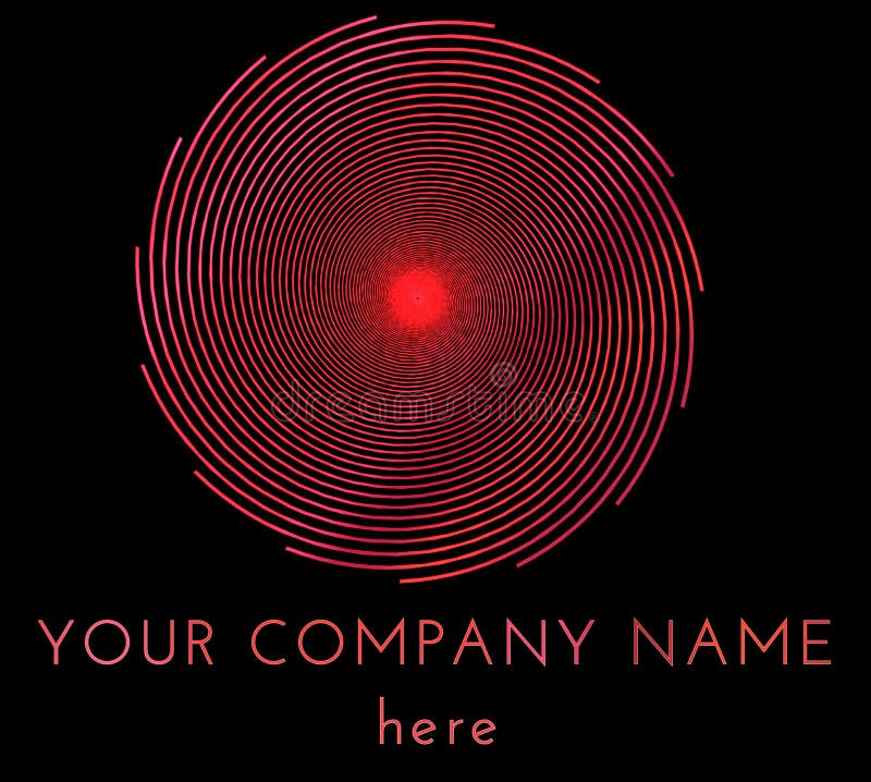 Red vortex stock vector. Illustration of color, design - 7833238