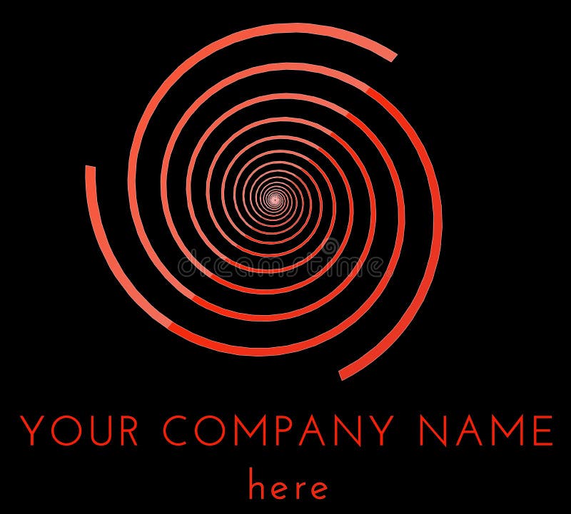 Red vortex stock vector. Illustration of color, design - 7833238