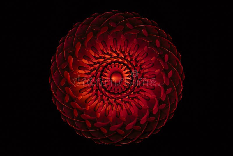 Red vortex stock vector. Illustration of color, design - 7833238