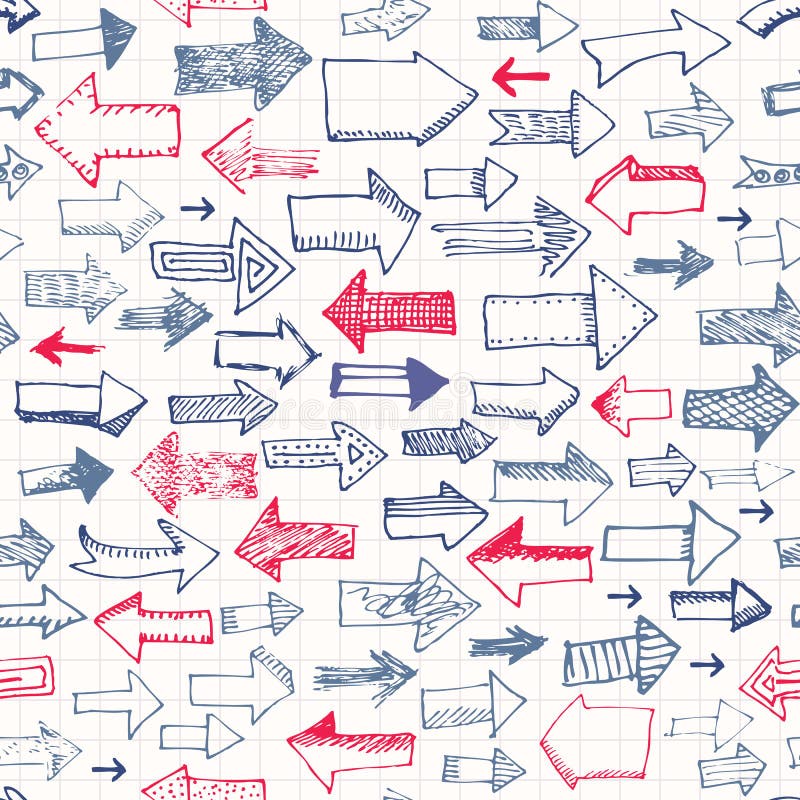 Seamless Arrow Pattern stock vector. Illustration of icon - 10074287