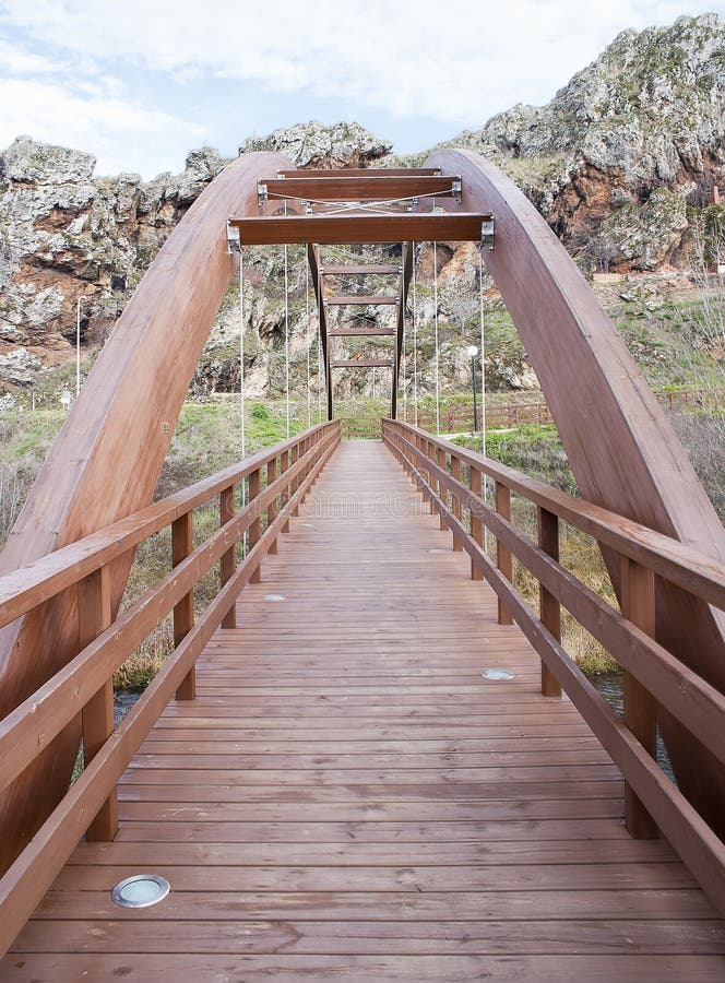 Red walking bridge stock photo. Image of entrance, catwalk - 26031412