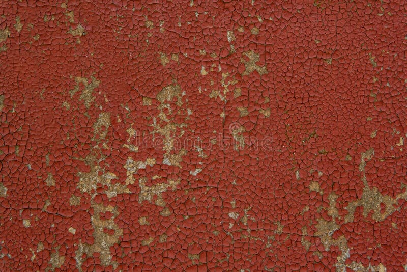 Red Wall Background with Withered Paint. Old Plaster Texture Stock ...