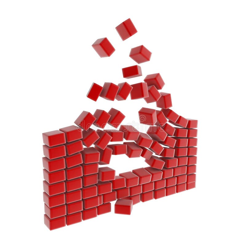 Wall Break stock illustration. Illustration of bricks - 4472326