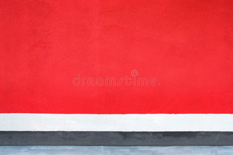 Red Wall with White and Black Stripes Stock Image - Image of space ...