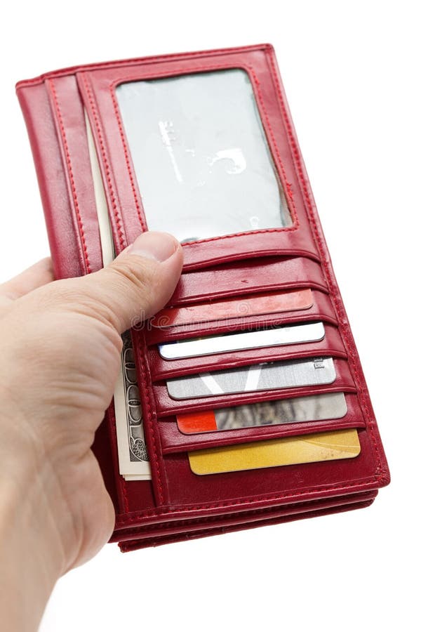 Red Wallet stock photo. Image of shopping, currency, paper - 14073662