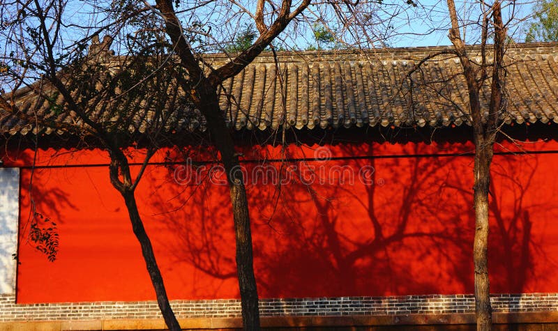 Red walls stock photo. Image of distinctive, venues, centerpiece - 60612196