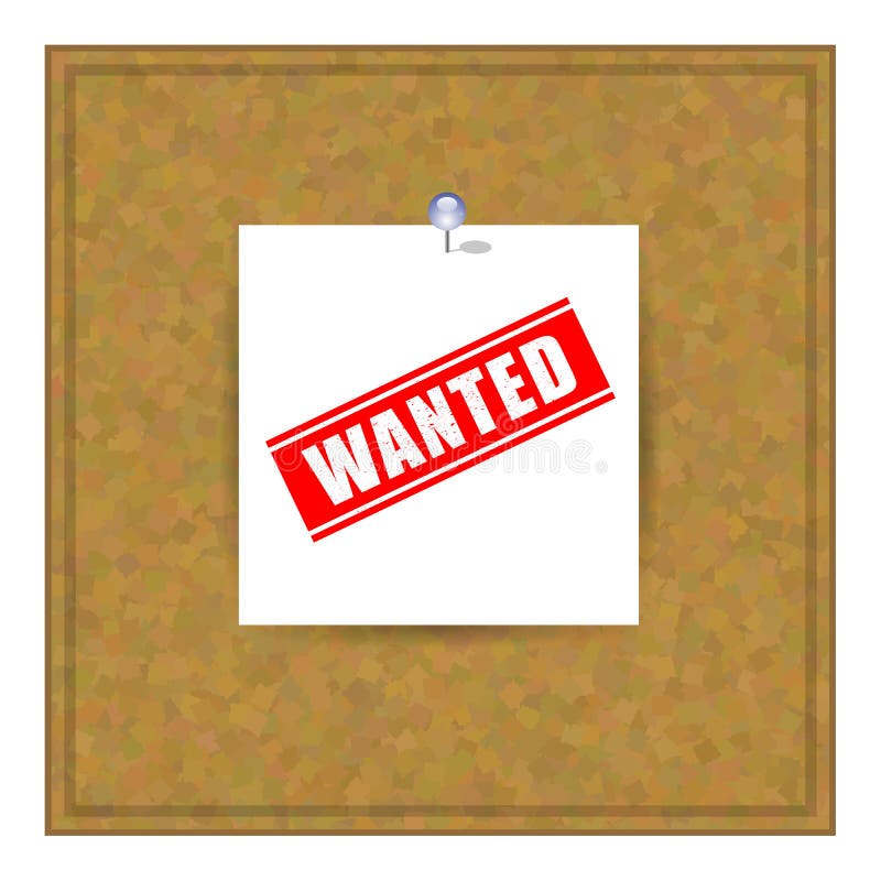 Red Wanted Rubber Stamp Isolated on White Background Stock Vector ...