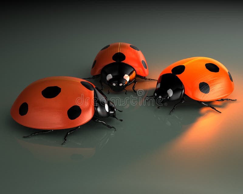 Red and warm light stock illustration. Illustration of ladybug - 17006109