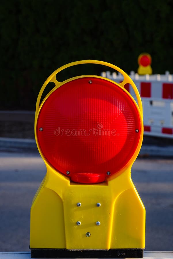 687 Red Traffic Light Construction Site Stock Photos - Free & Royalty ...