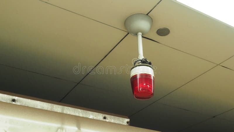 Red Warning Light Hangs Ceiling Stock Photos - Free & Royalty-Free ...