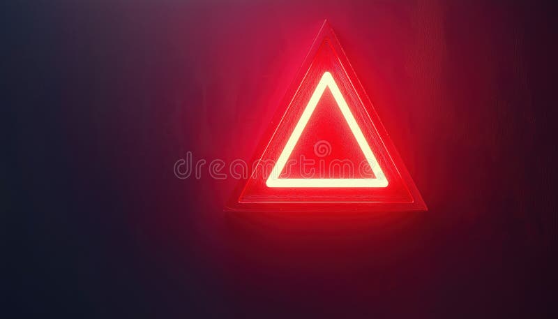 Red Warning Sign with Alert Safety Message Stock Photo - Image of ...