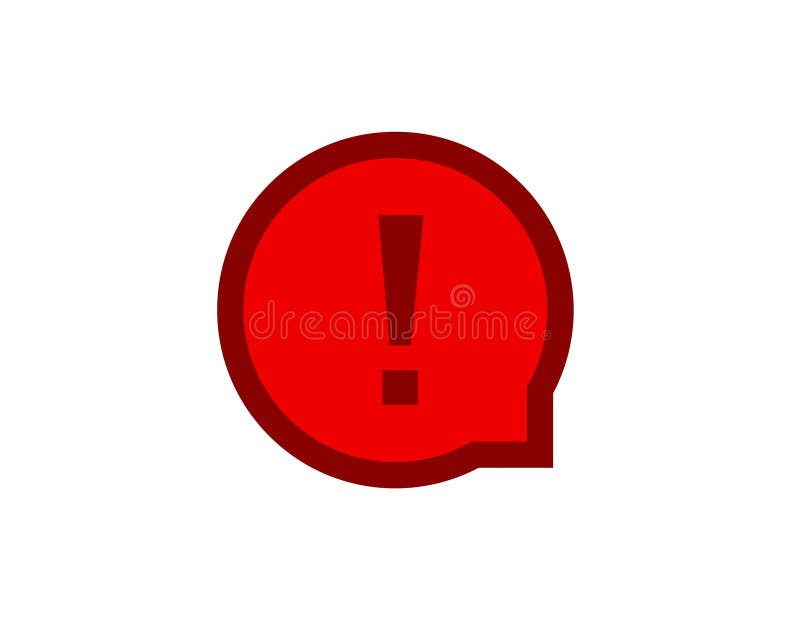 Red Warning Sign with Exclamation Mark Inside Circle for Caution Alerts ...