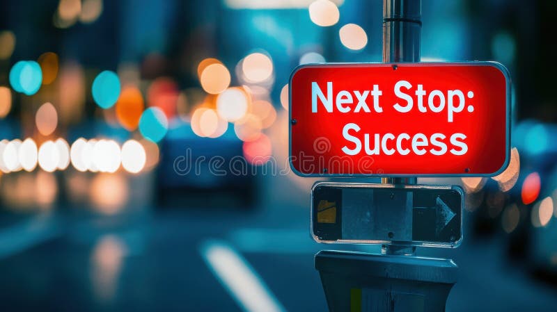 Red Warning Sign Mounted on a Pole in an Outdoor Urban Environment ...