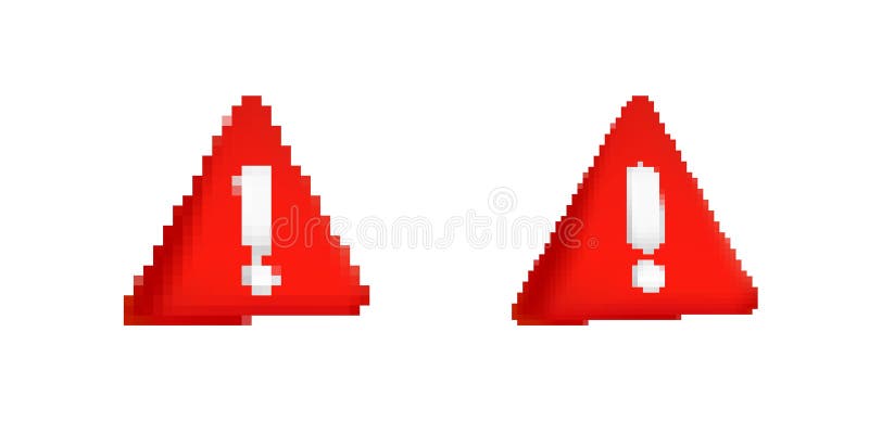 Red Warning Signs with Exclamation Marks Displaying Caution Symbols ...